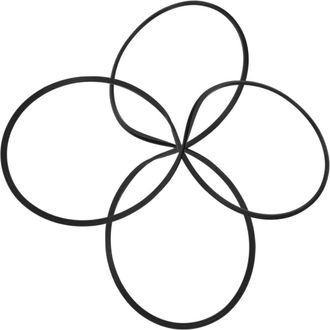 DOITOOL 2 Stück Teiliges Gummidichtungen für Friseurstuhl Basis rutschfeste Flexible Bodenschutzringe Einfache Montage Passend für Salon Barbierstühle Stabile