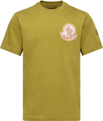 Moncler Moncler T-shirt En Coton &Agrave; Logo, Homme, Vert, Taille: 3xl
