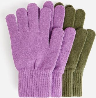 Arket Baumwollhandschuhe -Lila