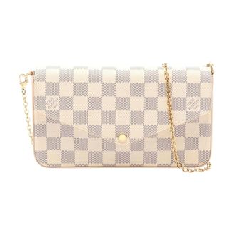 Louis Vuitton Portefeuille cha&icirc;ne &eacute;l&eacute;gant pr&eacute;-appartenant - Femme - Pre-owned - Blanc - Taille: ONE Size