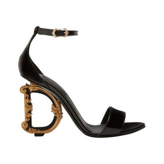 Dolce & Gabbana Sandalen With Baroque DG Detail - - Shoes - Damen - Schwarzk - 35 EU