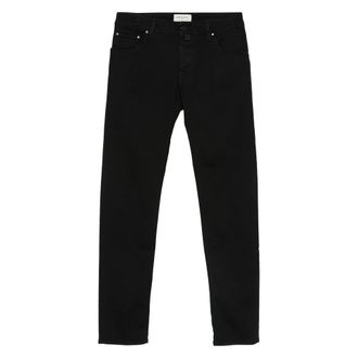 Jacob Cohen Schwarze Baumwollmischung Five-Pocket-Jeans - - Jeans - Herren - Schwarzk - W31