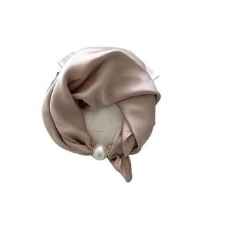 Generico Écharpe à boucle magnétique en perles - Collier ras du cou imprimé léopard à pois pour femme, Style 16, taille unique