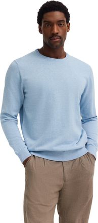 Bugatti Herren Pullover Regular Fit O-Neck Premium Cotton Basic Baumwolle Rundhals