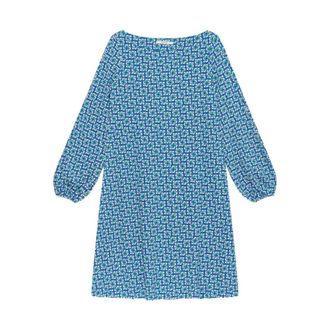 Maliparmi Maliparmi, Femme, Robes, Bleu, Taille: 44 FR Abito stampa