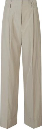 Forte_Forte Femme, Pantalons, Beige, Taille: 38 FR Chic Taffetta Straight Pant