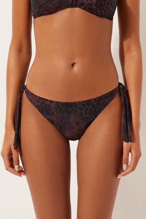 Calzedonia Bikini-slip Dark Animalier Braun