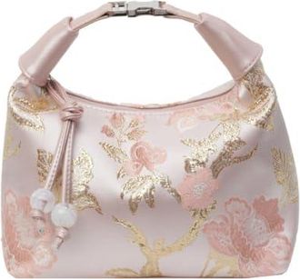 Generic &Eacute;l&eacute;gant sac &agrave; main &agrave; bandouli&egrave;re avec broderie de style chinois, sac &agrave; main portable en toile, rose, Blue