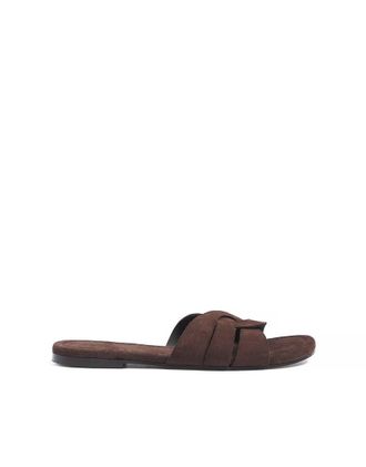 NA-KD Sandalen aus Wildleder in Braun