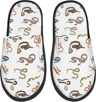 Generic Pantoufles Unisexes Imprimé Serpent House Chaussures Automne Hiver Confort Chaude Pantoufles, Pour Femmes, Fête, Hommes, L