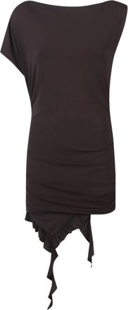 Pinko Pinko, Femme, Robes, Brun, Taille: 36 FR Alisha Abito Jersey Crepe Legg