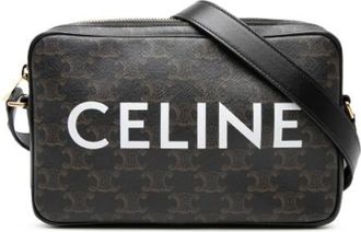 Celine Sac bandouli&egrave;re en toile enduite Pre-owned - Femme - Pre-owned - Noir - Taille: ONE Size