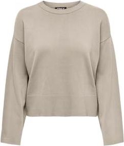 Only Onlkalana Ls Boxy O-Neck KNT Sweater, Gris Whitecap, L Femme