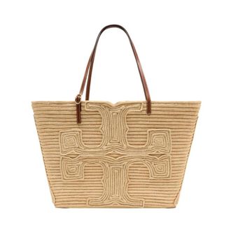 Tory Burch Gro&szlig;e Ella Raffia Tote - - Bags - Damen - Beige - ONE SIZE