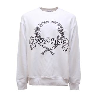 Moschino Felpa Sweatshirt - - Sweatshirts & Hoodies - Herren - Wei&szlig; - M