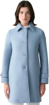 Colmar Femme, Manteaux, Bleu, Taille: 40 FR Manteau Classique en Laine