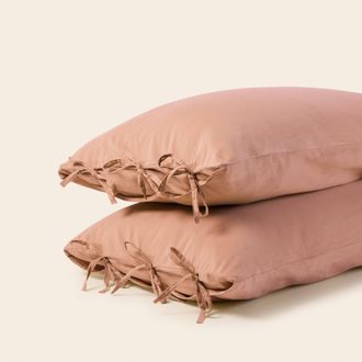 Madura Lot De 2 Taies DOreiller Satheene Terrarosa - ORANGE