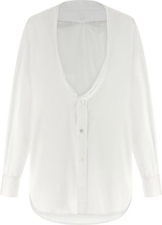Maison Margiela Cotton Poplin Shirt - White
