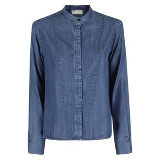Kiltie Femme, Blouses et Chemises, Bleu, Taille: 36 FR Camicia Smoke