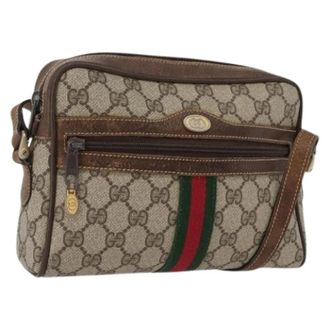 Gucci Sac bandouli&egrave;re GG Canvas Vintage Pre-owned - Femme - Pre-owned - Beige - Taille: ONE Size