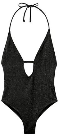 Benetton Costume Intero 36wr5i01p Maillot de Bain Une pièce, Noir, L Femmes