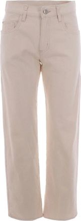 Patrizia Pepe Femme, Jeans, Beige, Taille: W25 Jean Droit avec Bouton Logo