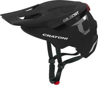 Cratoni Wildcat LED S/M 49-56 cm Kinderhelm Fahrradhelm MTB-Helm Allroundhelm (Black matt)