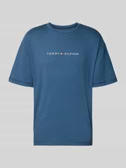 Tommy Hilfiger Regular Fit T-Shirt mit Label-Schriftzug aus reiner Baumwolle