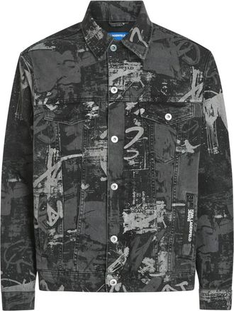 Karl Lagerfeld Homme, Vestes, Noir, Taille: S Veste en jean