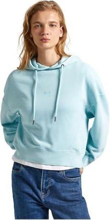 Pepe Jeans London Lynette Hoodie Sweat à capuche, Bleu (Aqua Blue), XL Femme