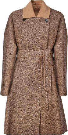 Max Mara Knielanger Mantel - Dunkelbraun