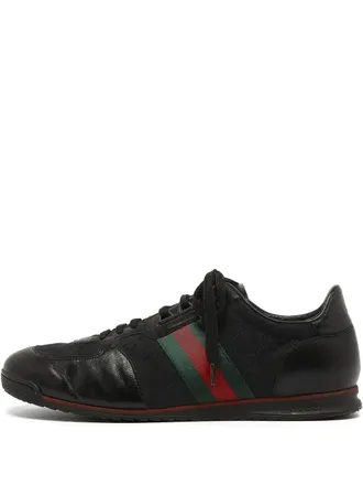 Gucci baskets en cuir - Noir