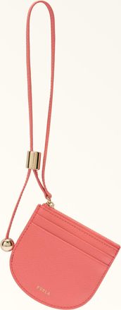 Furla Laura Kartenetui S Aperitivo Orange Strukturiertes Leder Damen