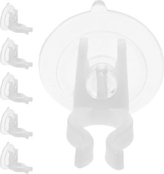 BESPORTBLE DEARMAMY 6 St&uuml;ck Teiliges Transparente PVC kerzenhalter mit Starken Saugn&auml;pfen und Klammern Einfach zu Montieren f&uuml;r LED stabkerzen und Wandst&auml;be Stab