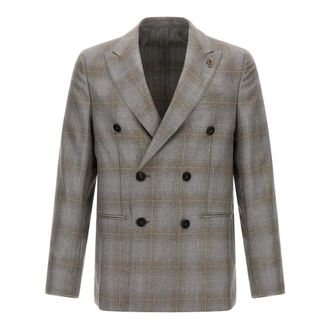 Pal Zileri Homme, Vestes, Multicolore, Taille: 3XL Blazer Croisé