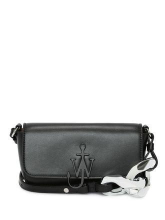 J.W.Anderson Schultertasche mit Logo-Schild - Schwarz