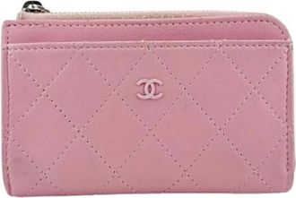 Chanel Pre-owned Vintage Card Case - Femme - Pre-owned - Rose - Taille: ONE Size