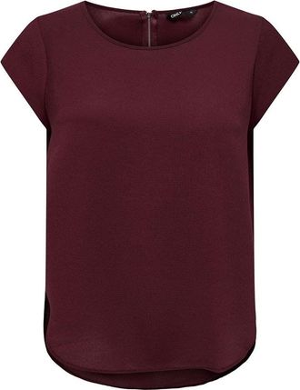Only Damen Onlvic S/S Solid Top Noos Ptm, Chocolate Truffle, 34