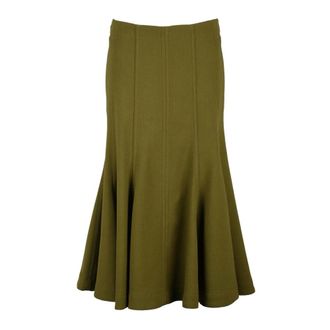 Bottega Veneta Langer Meerjungfrau-Rock - - Skirts - Damen - Gr&uuml;n - S