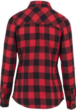 Urban Classics Kurzarmshirt Urban Classics Damen Ladies Turnup Checked Flanell Shirt (1-tlg)