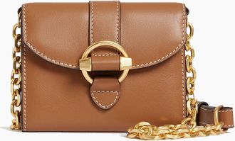 Le Tanneur Porte cartes à bandoulière amovible Pia en cuir lisse