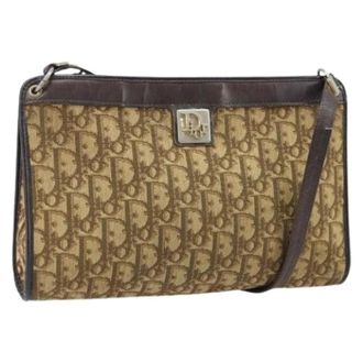 Dior Pre-owned Trotter Canvas Schultertasche - - Pre-owned - Damen - Braun - ONE SIZE