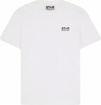 Golden Goose T-shirt Manches Courtes Regular - Homme - Tops - Blanc - Taille: L