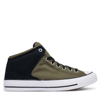 Converse Sneakers aus Stoff Converse Chuck Taylor All Star High Street A20543C Dunkelgr&uuml;n