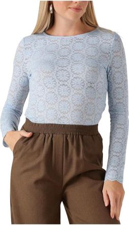 Ydence Top Loiza - - Blouses & Shirts - Damen - Blau - XS
