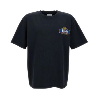Rhude Homme, Tops, Noir, Taille: M T-shirt