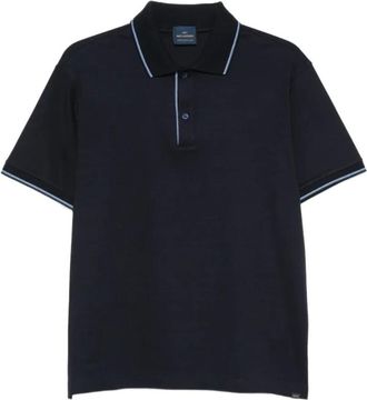 Paul & Shark Homme, Tops, Bleu, Taille: 2XL Polo Stretch en Coton