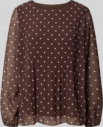 Zabaione Loose Fit Bluse mit Plisseefalten Modell Ka44na