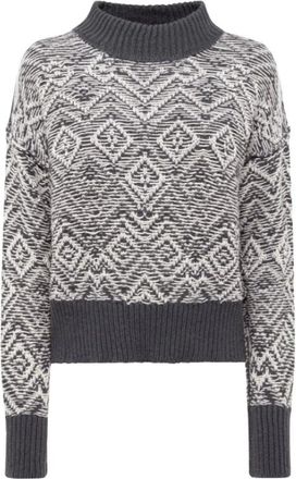 Alpha Studio Femme, Pulls, Multicolore, Taille: 40 FR Girocollo Reverse Chevron