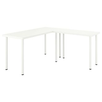 IKEA LAGKAPTEN / LINNMON Schreibtisch L-f&ouml;rmig